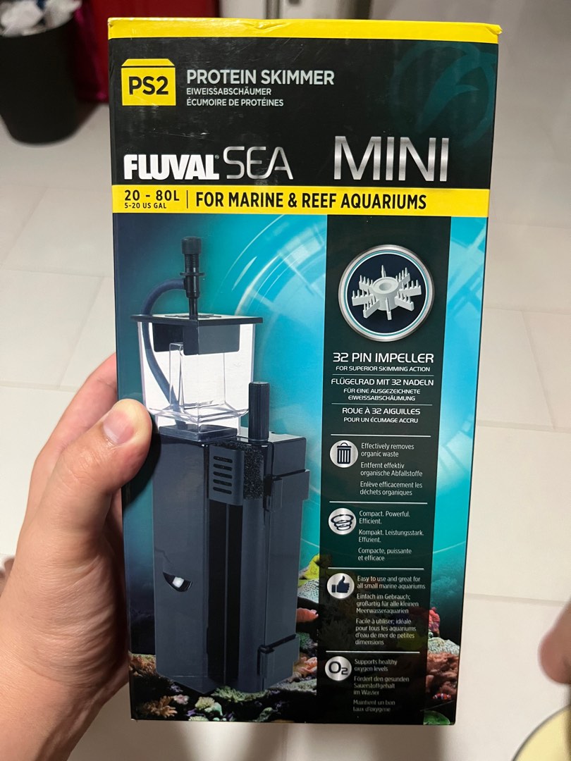 Fluval sea mini protein skimmer PS2, Pet Supplies, Homes & Other Pet ...