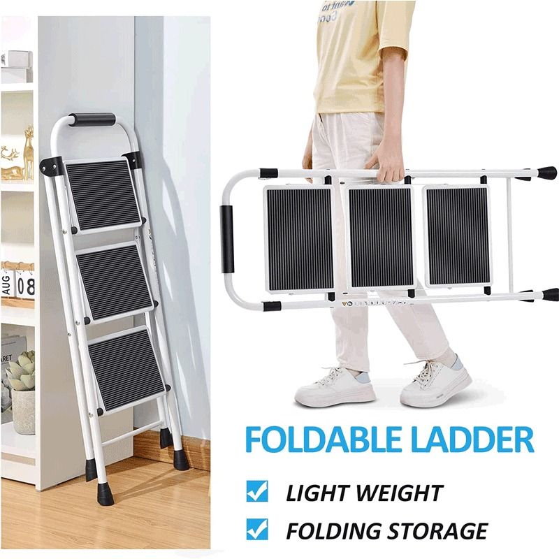 Foldable Ladder Step Ladder Home Multifunctional Ladder High Load ...
