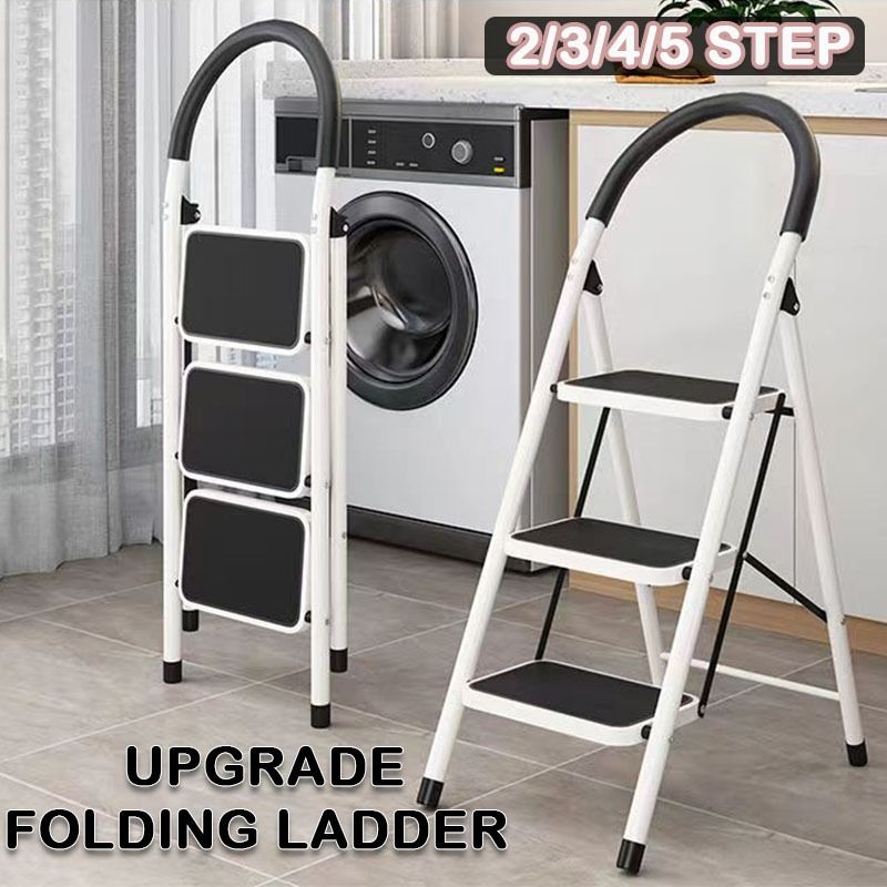 Foldable Ladder Step Ladder Home Multifunctional Ladder High Load ...