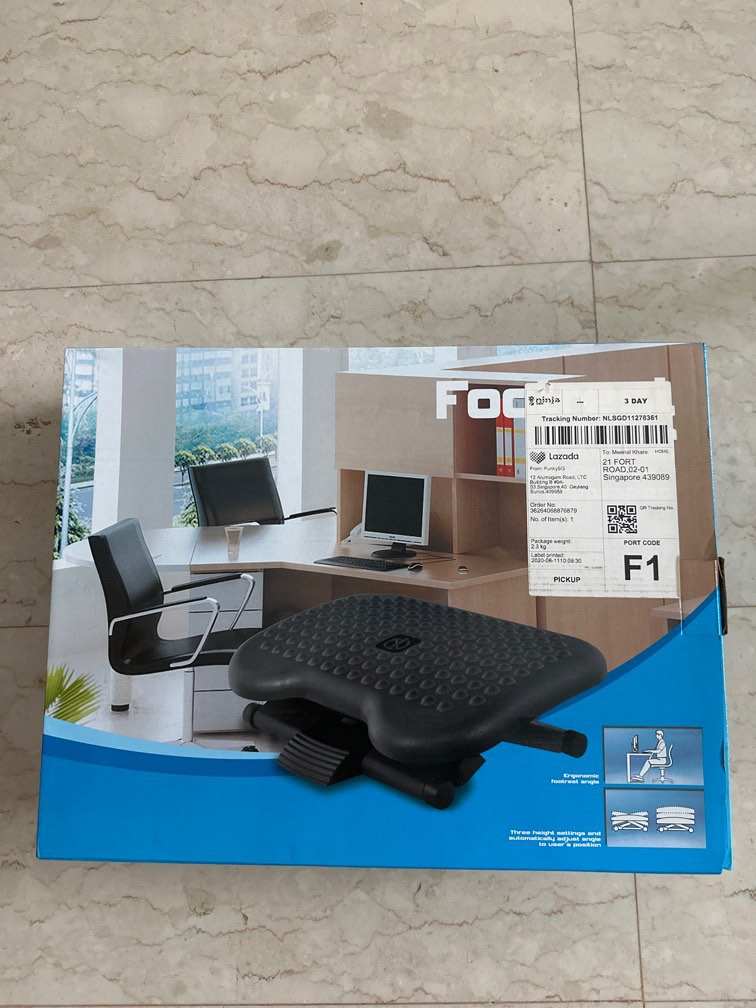 Foot rest under study table, Furniture & Home Living, Home Improvement ...