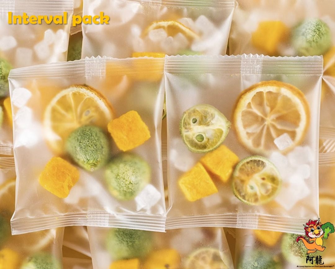 Freeze Dry Fruit Tea - Lemon Passion Fruit Green Kumquat Tea, Food ...