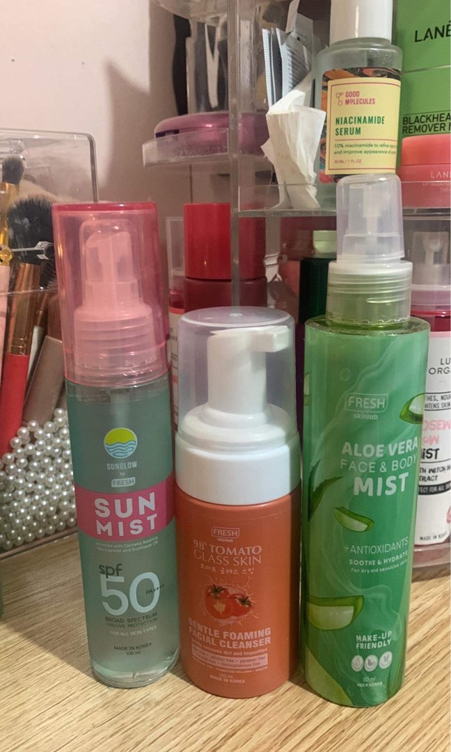 FRESH skin care mist bundle on Carousell