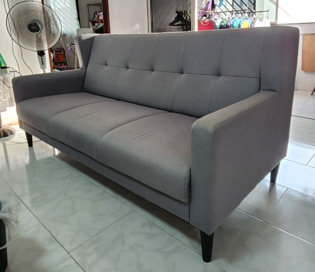 [From Courts] 3 Seater Modern Sofa, Furniture & Home Living, Furniture, Sofas on Carousell