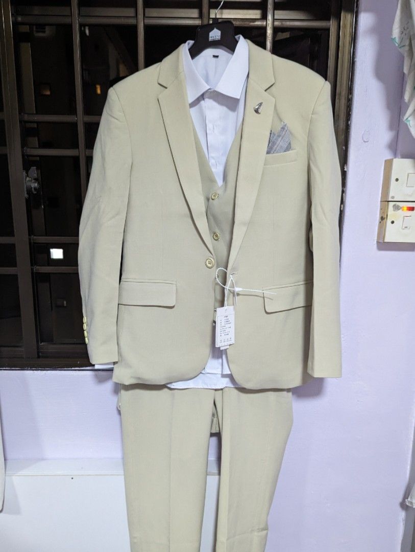 Full Suit Set in Khaki Color, Men's Fashion, Tops & Sets, Sets ...