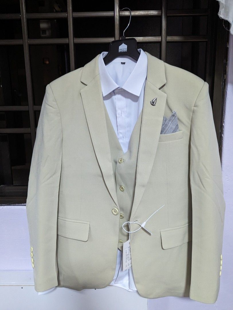 Full Suit Set in Khaki Color, Men's Fashion, Tops & Sets, Sets ...