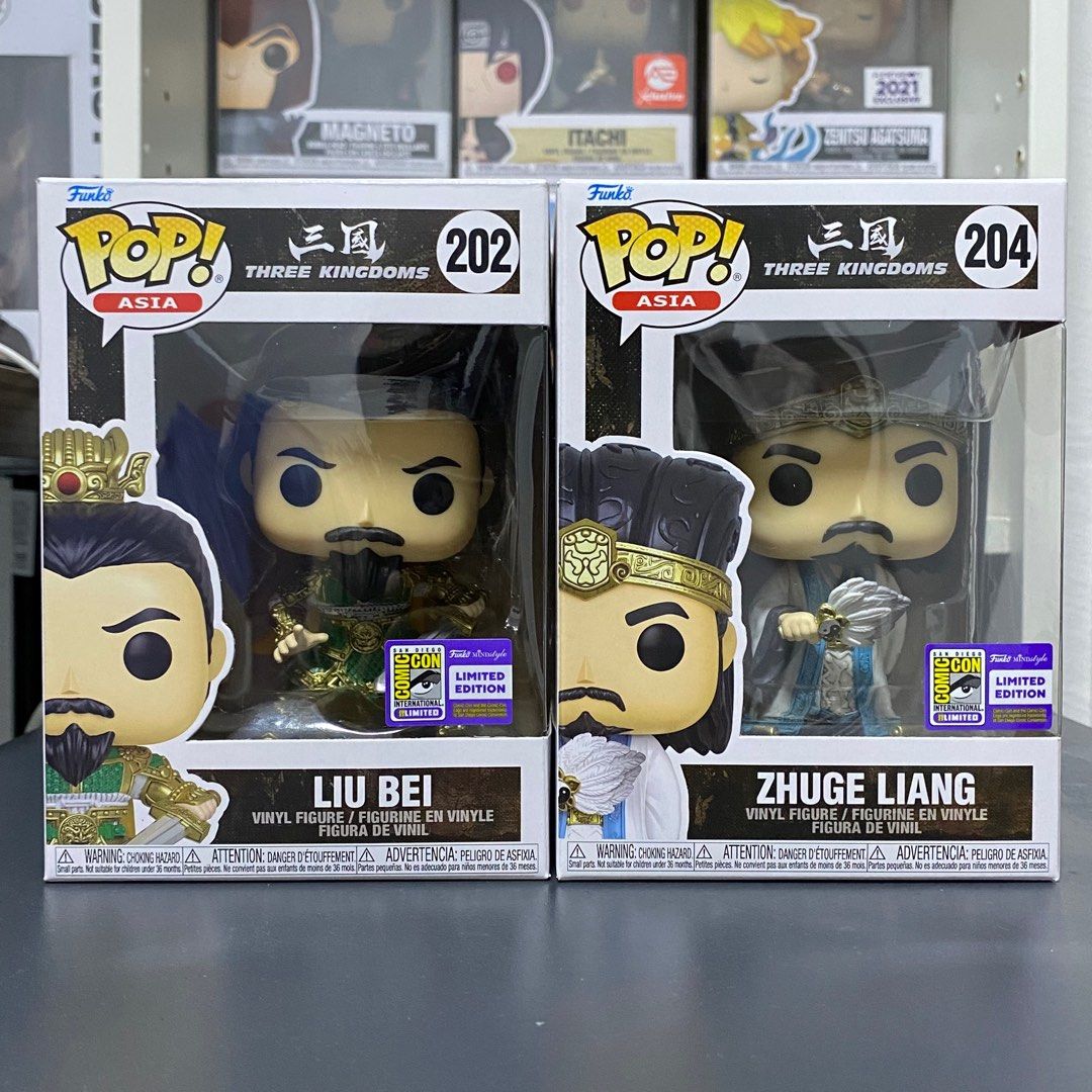 Funko Pop Asia - Liu Bei & Zhuge Liang (Three Kingdoms SDCC Con Sticker ...
