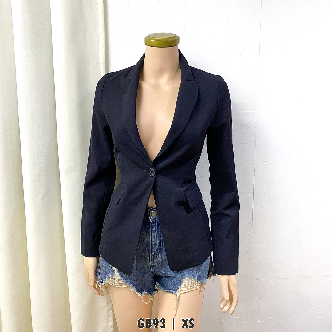 GB93 - XS - blue premium korean coat blazer on Carousell