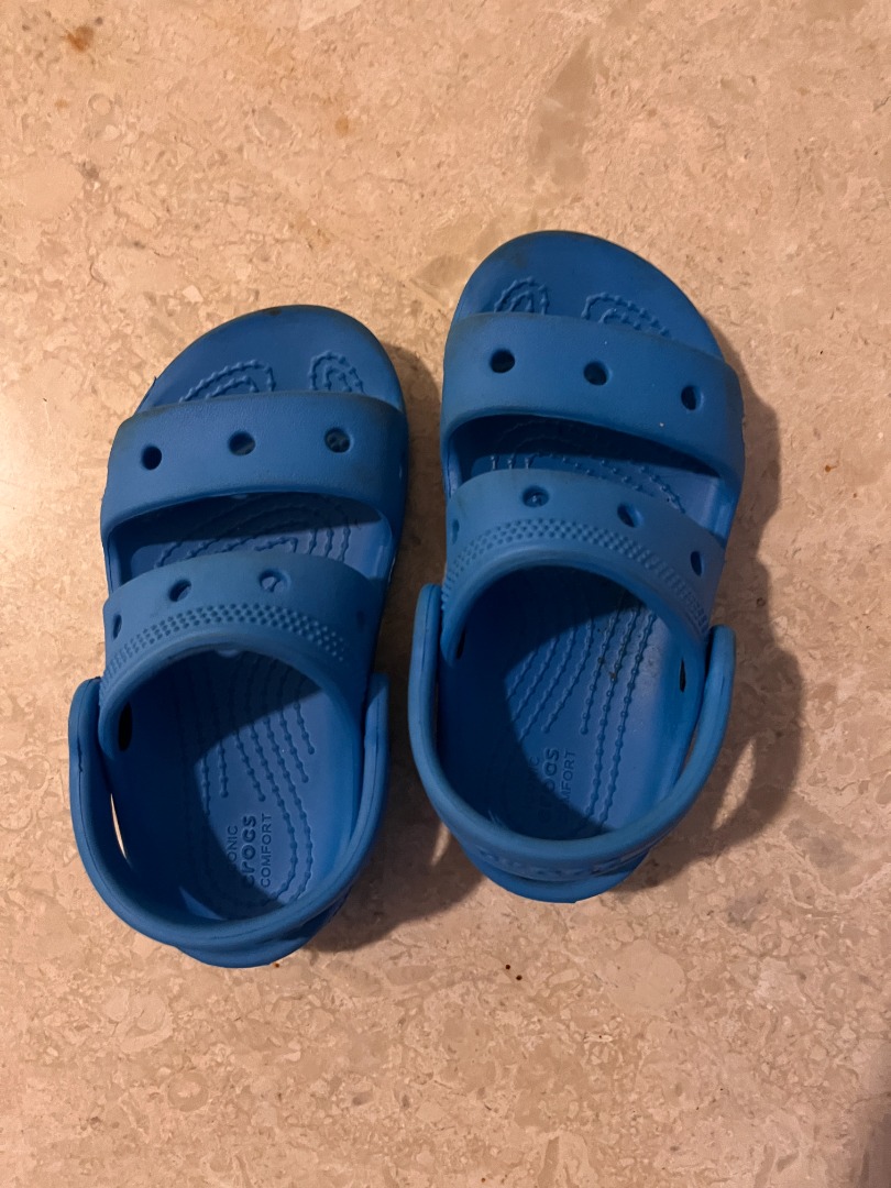 Genuine Crocs Kids Slippers Size C8, Babies & Kids, Babies & Kids ...