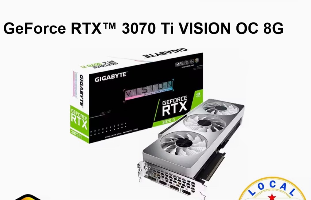 Gigabyte GeForce RTX 3070 Ti Vision OC 8G, Computers & Tech, Parts ...
