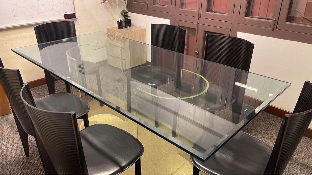 Glass Dining Table, Furniture & Home Living, Furniture, Tables & Sets ...