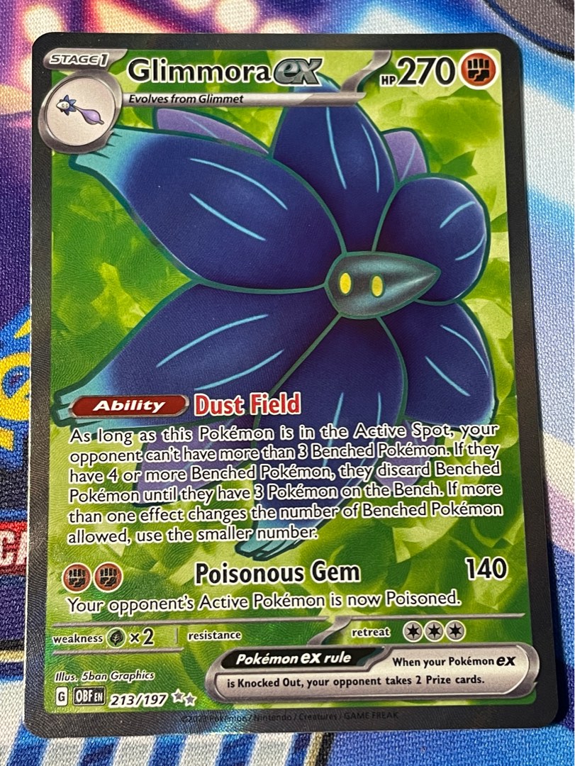 Glimmora EX SR - Obsidian Flames, Hobbies & Toys, Toys & Games on Carousell