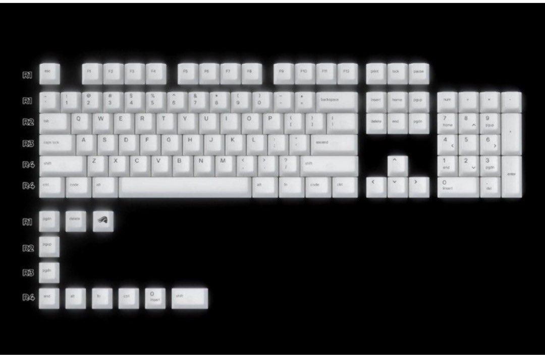 Glorious polychrome RGB keycaps, Computers & Tech, Parts & Accessories ...