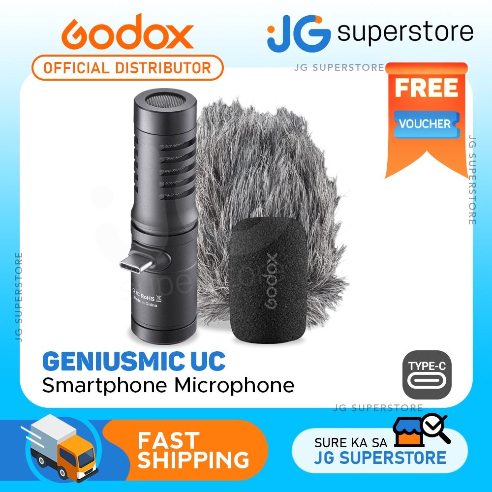 Godox Geniusmic UC Compact Directional Smartphone Microphone (USB Type ...