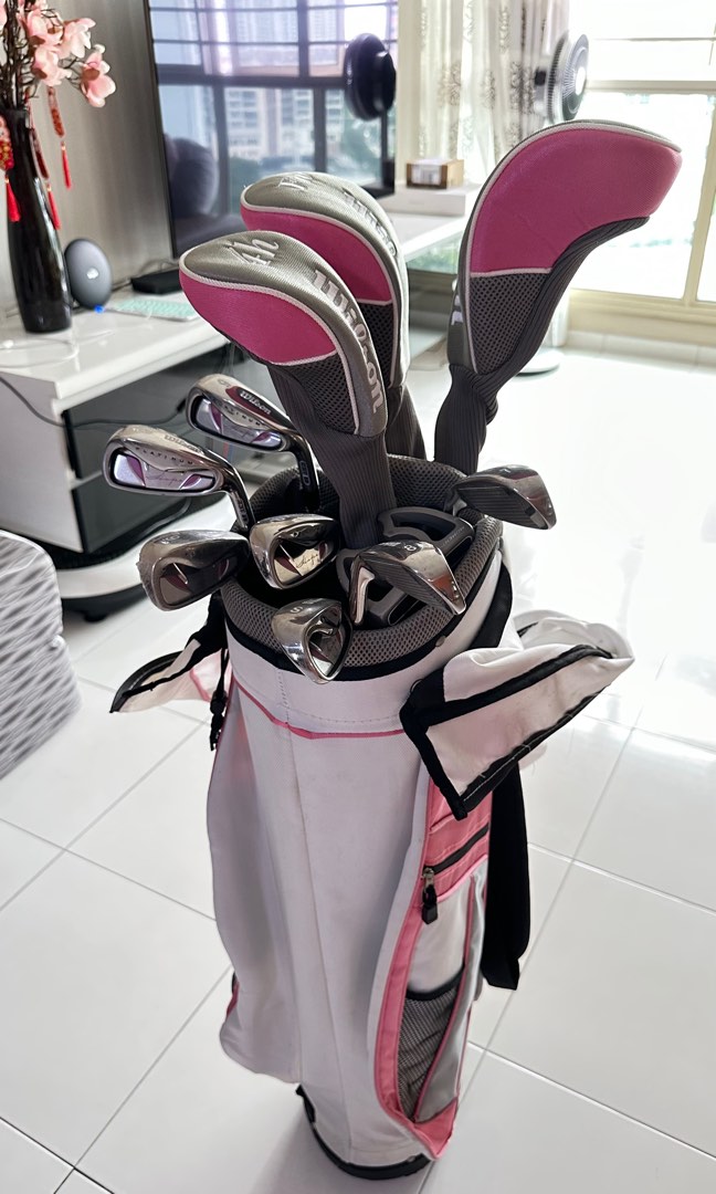 Golf Club set plus Bag -Pink, Sports Equipment, Sports & Games, Golf on ...