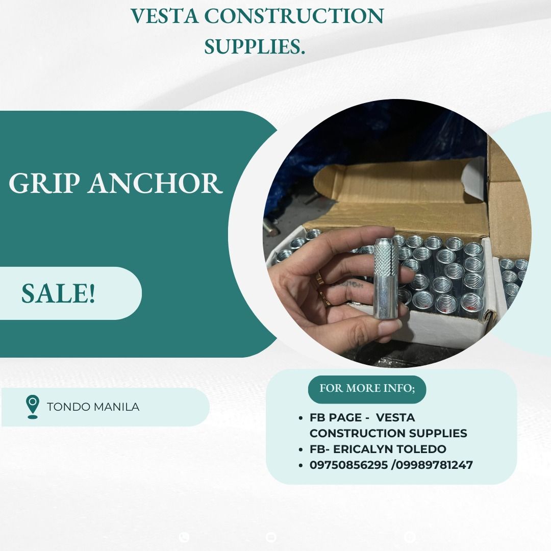 GRIP ANCHOR, Commercial & Industrial, Construction & Building Materials ...