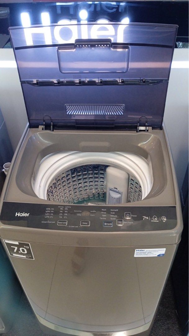 HAIER TOP LOAD AUTOMATIC WASHING MACHINE, TV & Home Appliances, Washing ...
