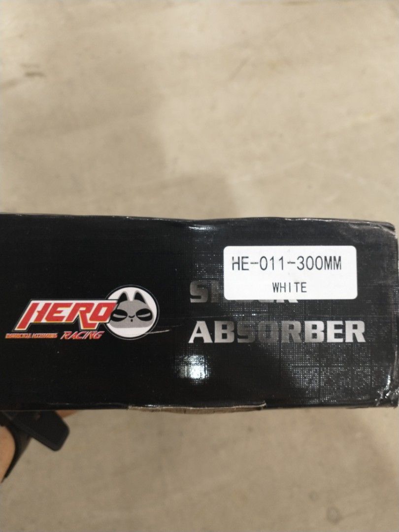 Hero Shock Absorber HE-011-300mm White, Motorbikes, Motorbike Parts ...