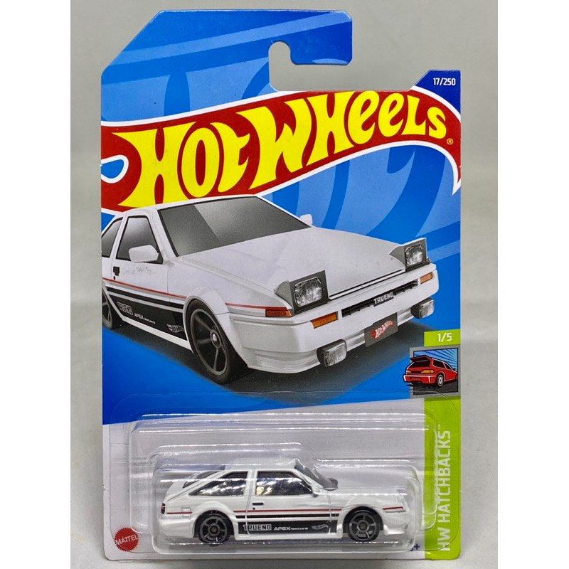 Hot Wheels TOYOTA AE86 SPRINTER TRUENO Matte White Hatchbacks Racing ...