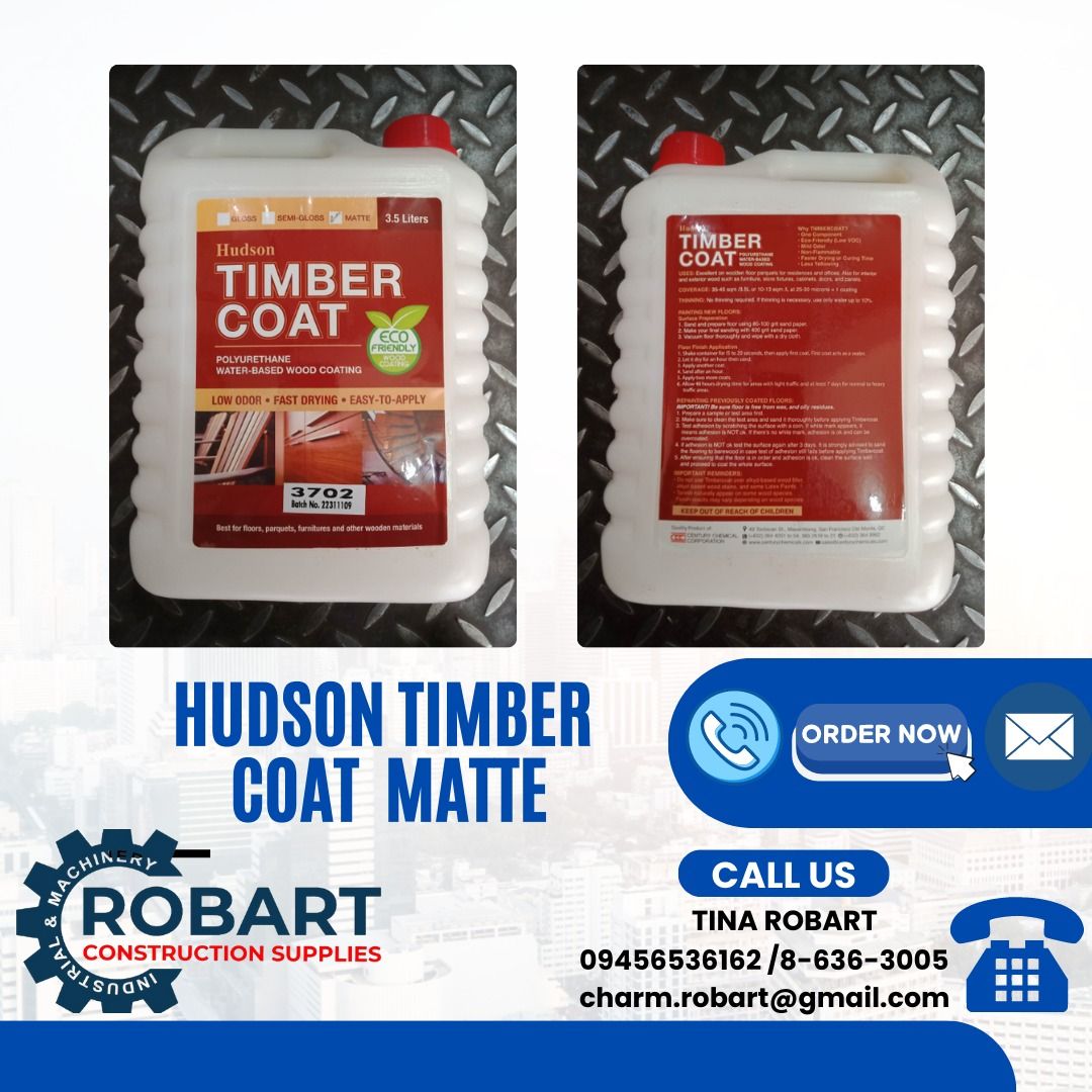 Hudson Timber Coat Matte on Carousell
