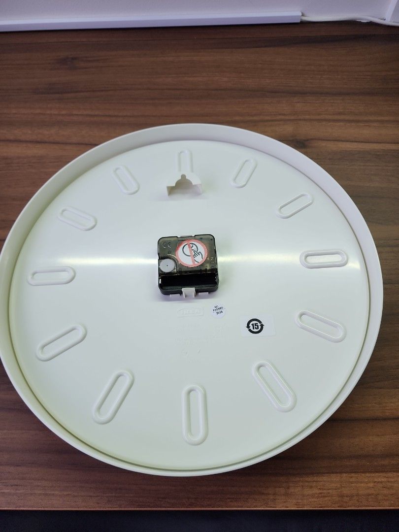 IKEA Wall Clock Slipsten Pink White Scandi, Furniture & Home Living ...