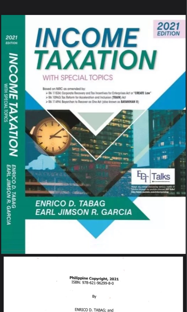Income Taxation - Tabag 2021, Hobbies & Toys, Books & Magazines ...