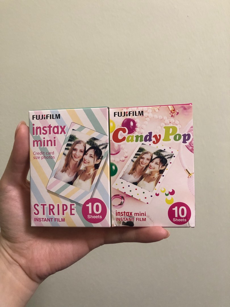 Instax Mini Films - Stripe, Candy Pop (Polka Dot), Photography, Cameras ...