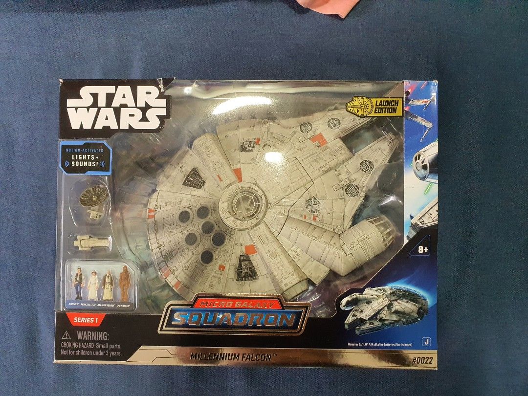 Jazwares Star Wars Micro Galaxy Squadron Millennium Falcon, Hobbies ...