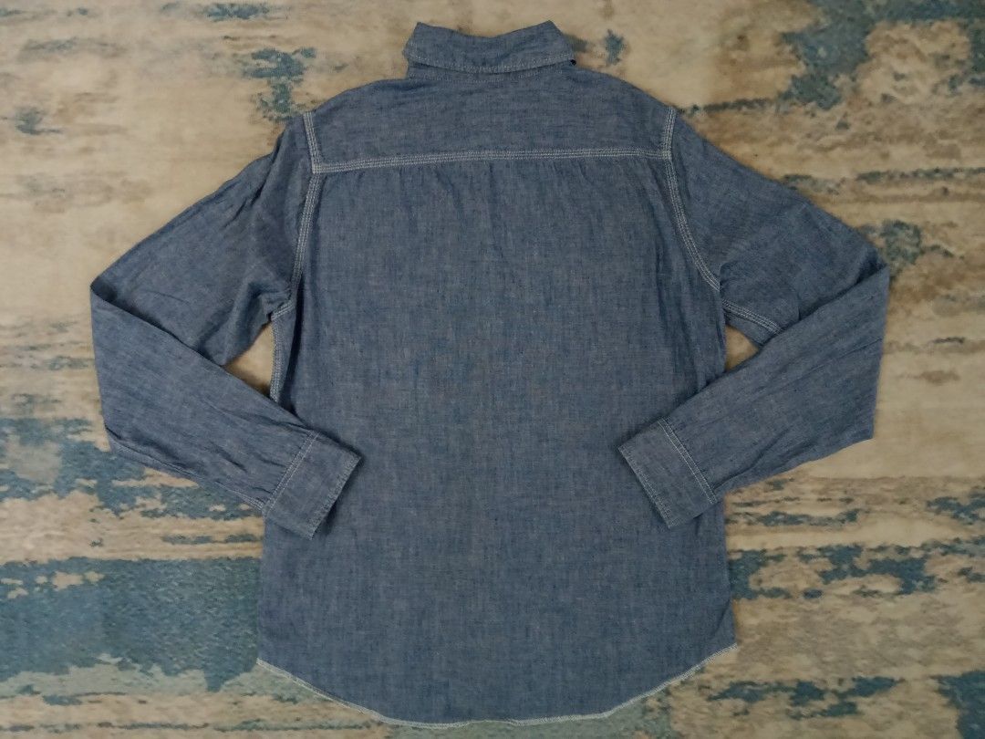 JOURNAL STANDARD JAPAN BY JS WORKS CHAMBRAY USN US NAVY VINTAGE CLASSIC ...