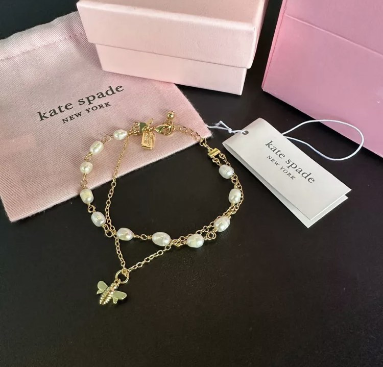 Kate spade new york bee peark 3 chain layer bracelet gold on Carousell