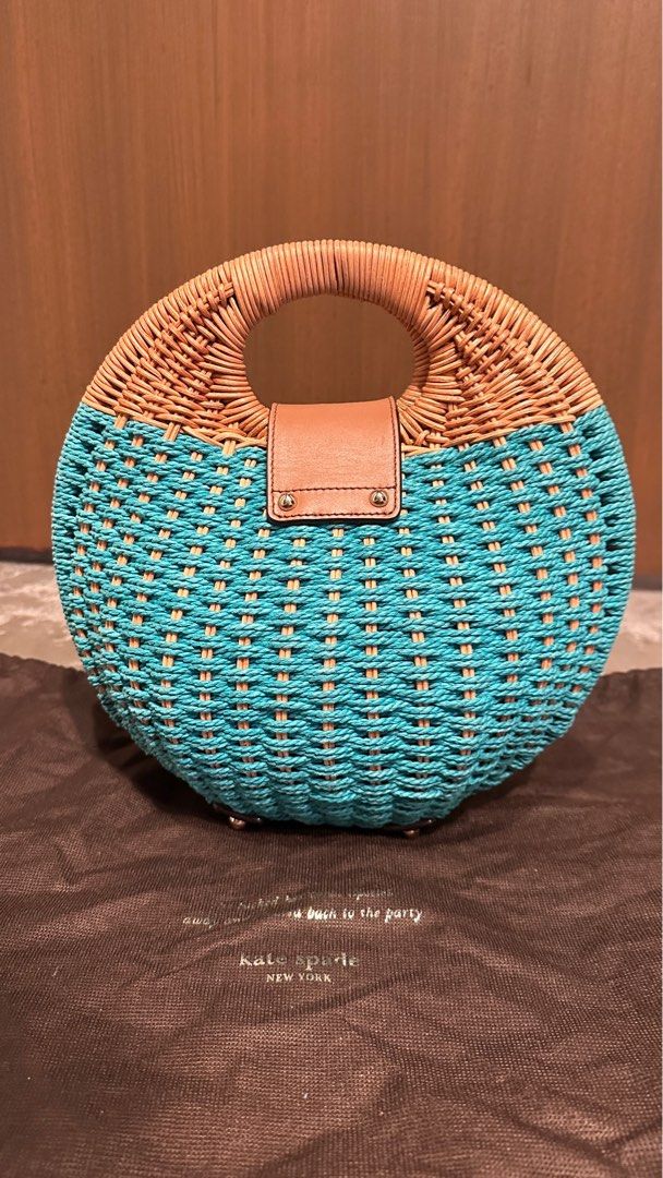 Kate Spade rattan summer bag, Women's Fashion, Bags & Wallets, Tote ...