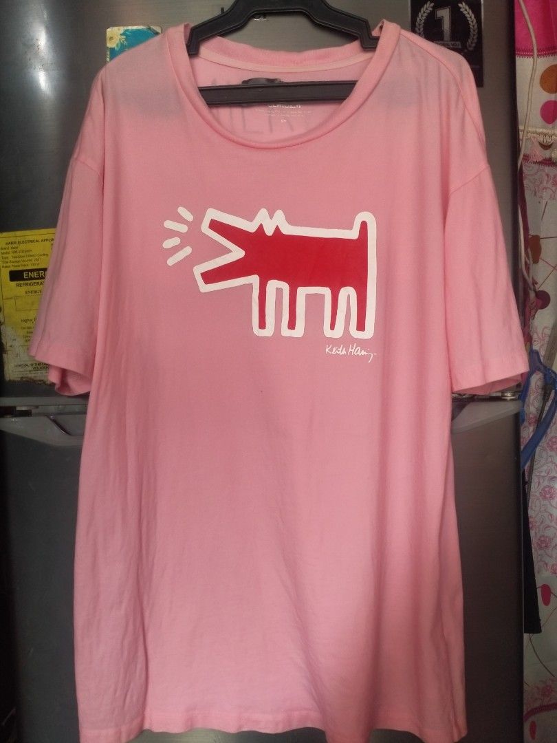 Keith Haring x Clride.n Collab Pink Tshirt on Carousell Keith Haring x Clride.n Collab Pink Tshirt on Carousell