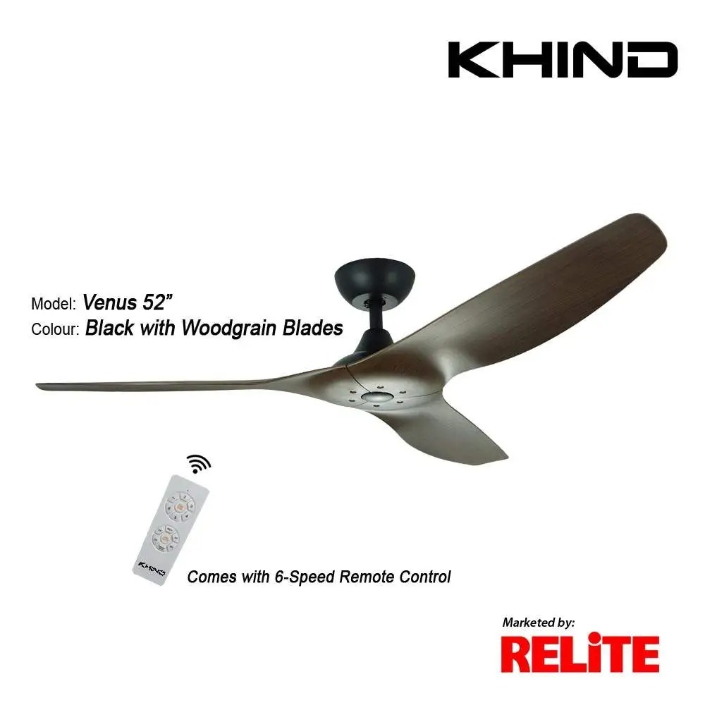 KHIND Venus DC Ceiling Fan, Furniture & Home Living, Lighting & Fans ...