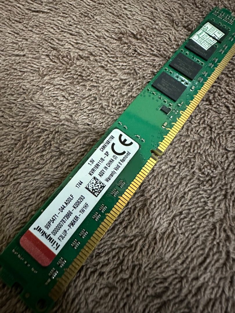 Kingston 8GB RAM DDR3 1600MHZ 1.5V on Carousell