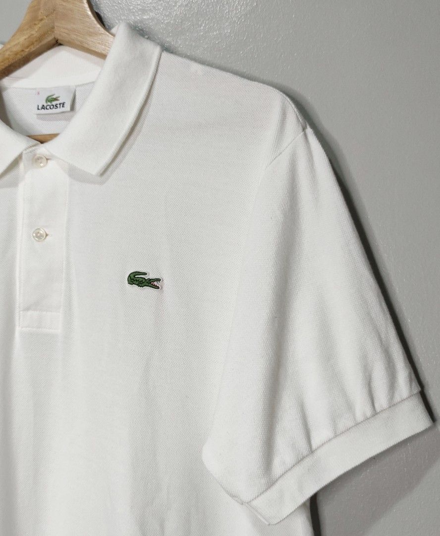 Lacoste White Polo Shirt, Men's Fashion, Tops & Sets, Tshirts & Polo Shirts on Carousell