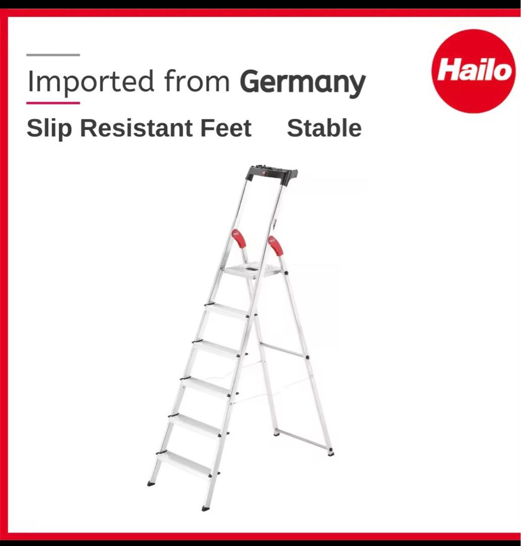 Ladder Hailo German Made, Furniture & Home Living, Cleaning & Homecare ...