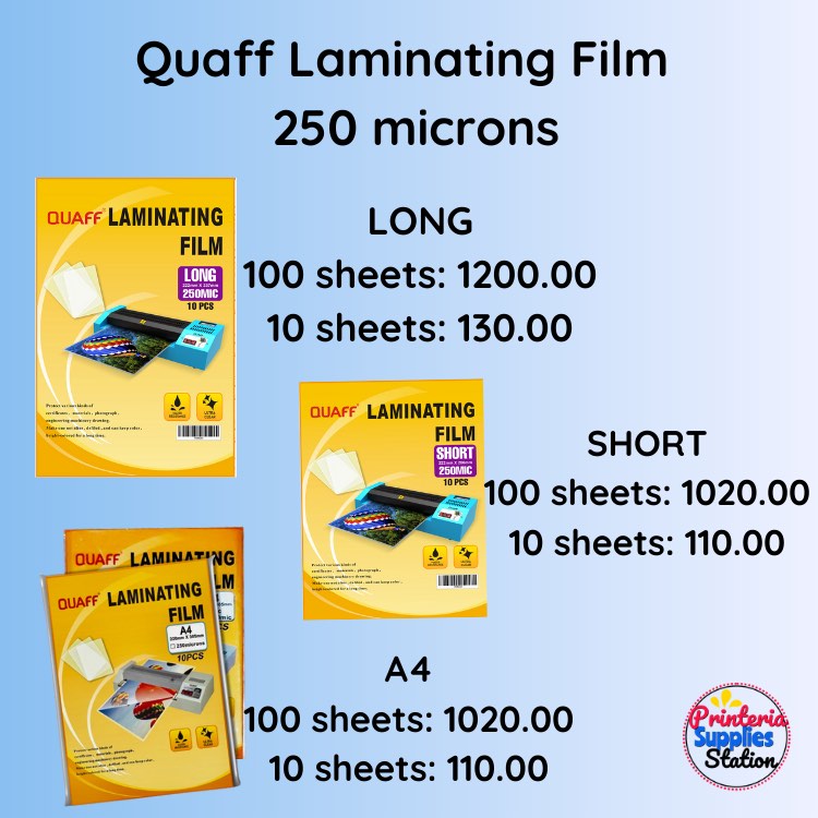 Laminating Film 250 microns on Carousell