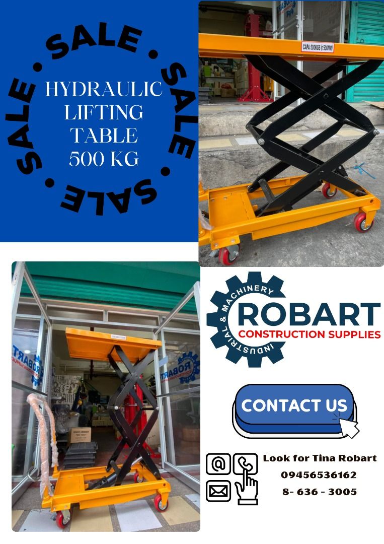 Lift Table 500 kg, Commercial & Industrial, Construction Tools ...