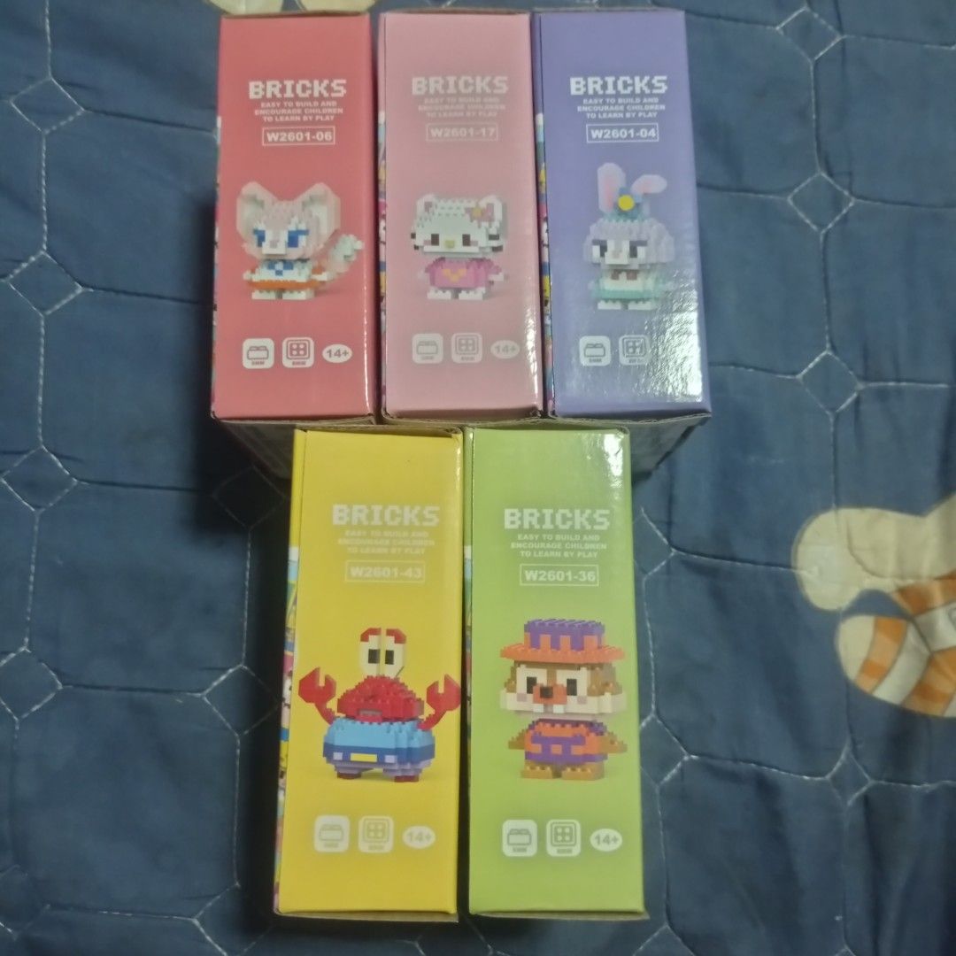 Lindabell Hello Kitty Stella Lou Mr Krabs Chip Bricks Lego, Hobbies & Toys, Toys & Games on ...