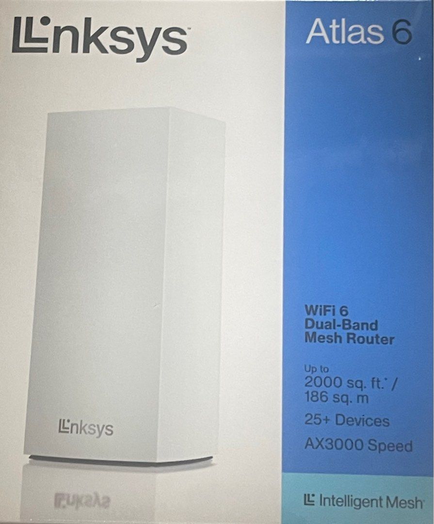 Linksys Atlas 6 Dual-Band Mesh WiFi 6 System (1-Pack), Computers & Tech, Parts & Accessories ...