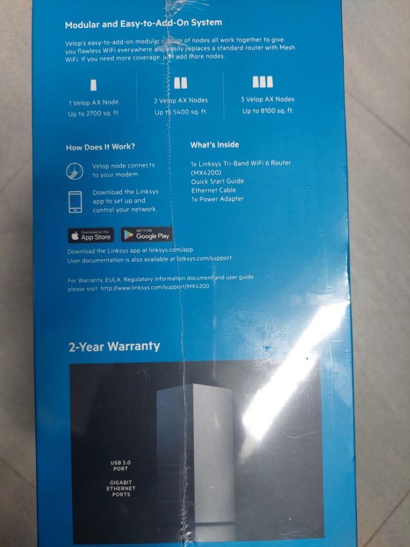 Linksys AX4200 Velop WiFi 6 Mesh, Computers & Tech, Parts & Accessories ...