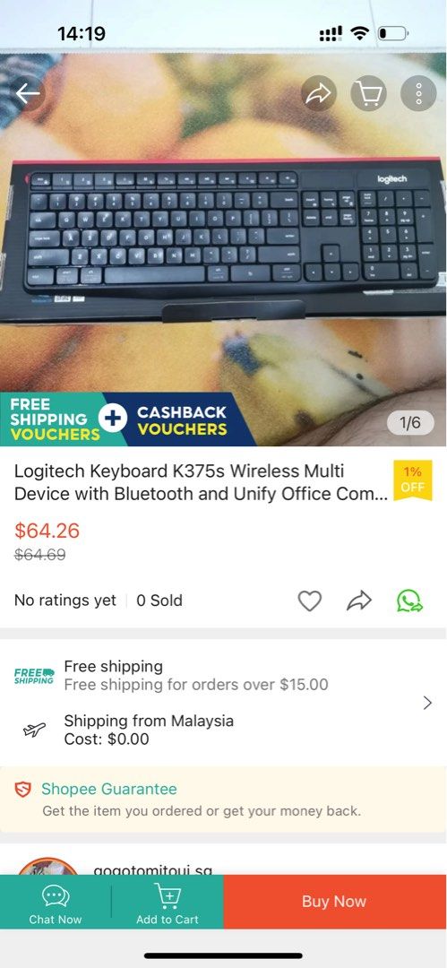 Logitech Keyboard K375s Wireless Multi Device with Bluetooth and Unify ...