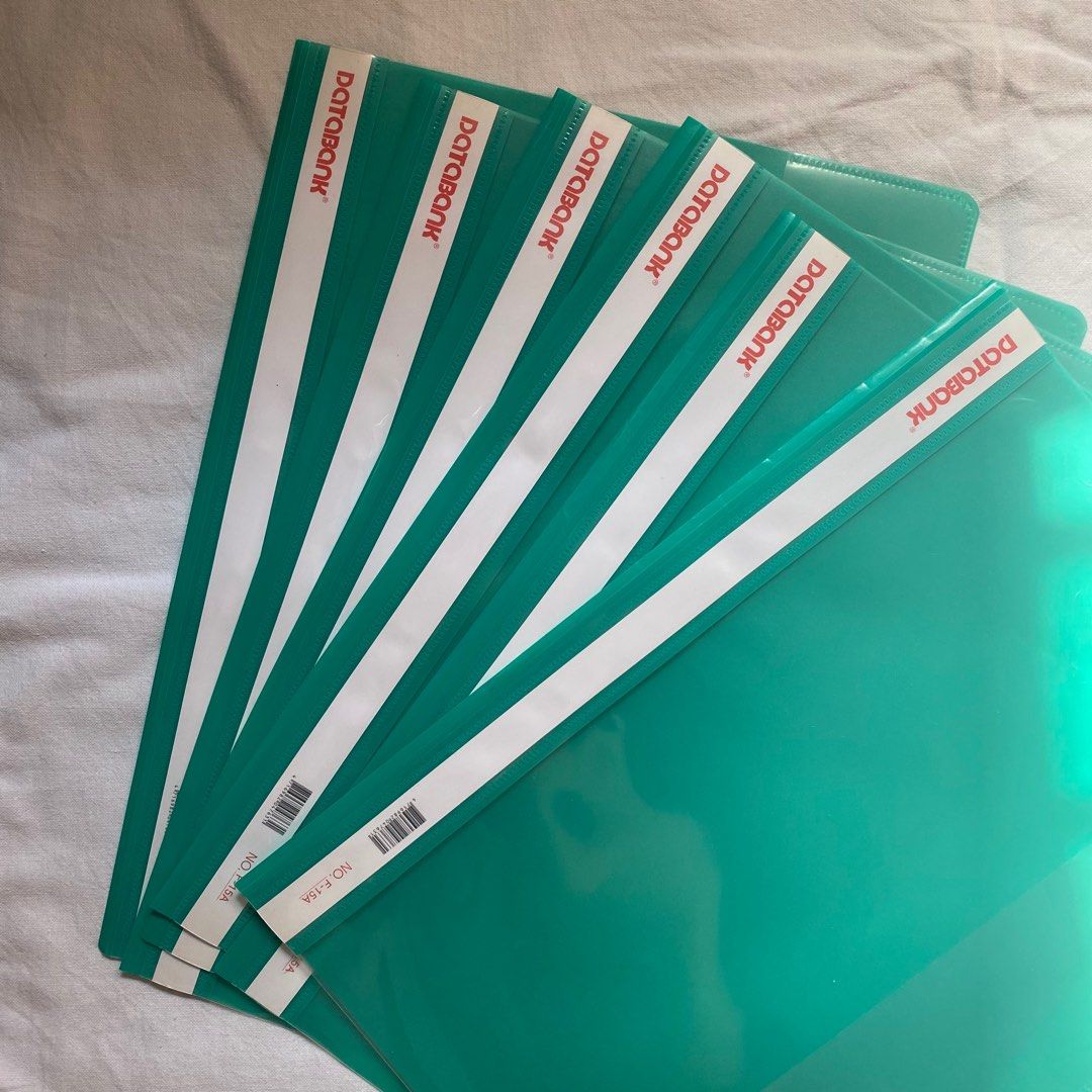 Long Green Clear Folder with Fastener on Carousell