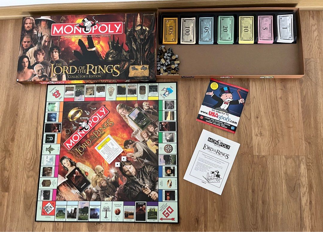 Lord of the Rings Monopoly: Collector’s Edition, Hobbies & Toys, Toys ...