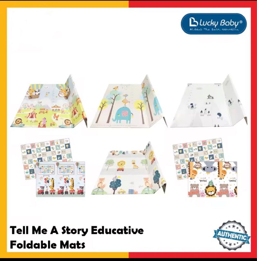 Lucky Baby - Tell Me A Story Educative XPE Dual Foldable Mats (10mm ...