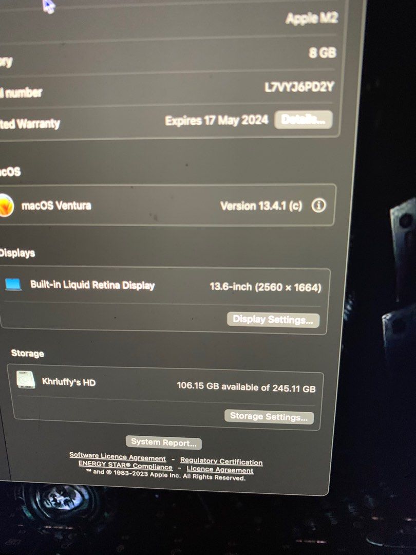 Macbook Air M2 Midnight Blue, Computers & Tech, Laptops & Notebooks on ...