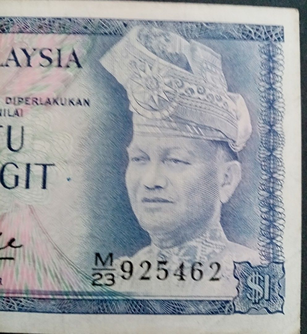 Malaysia Bank note 1 ringgit 4th series Taha sign, Hobbies & Toys ...