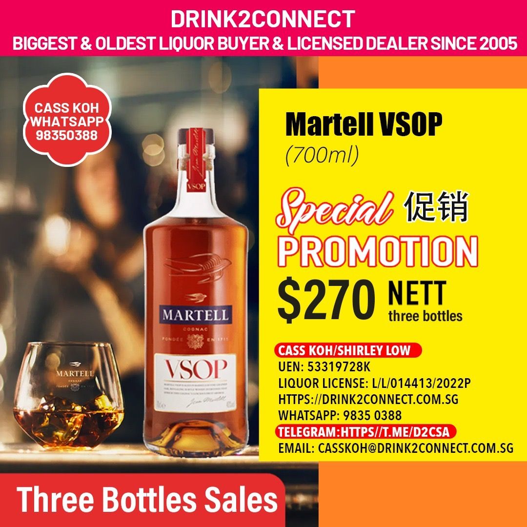 Martell Vsop Aged in Barrel 700ml, Liquor Sale Online, Martell Vsop ...