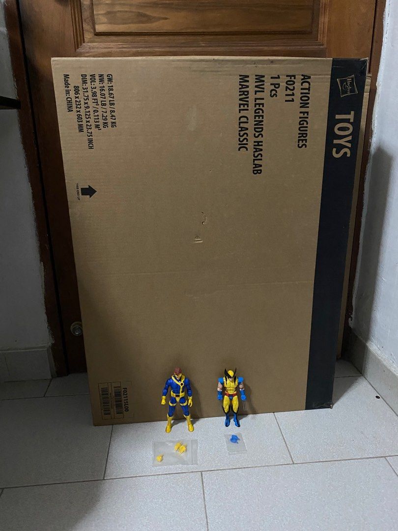 Marvel legends x-men vhs cyclops & wolverine & haslab sentinel in ...