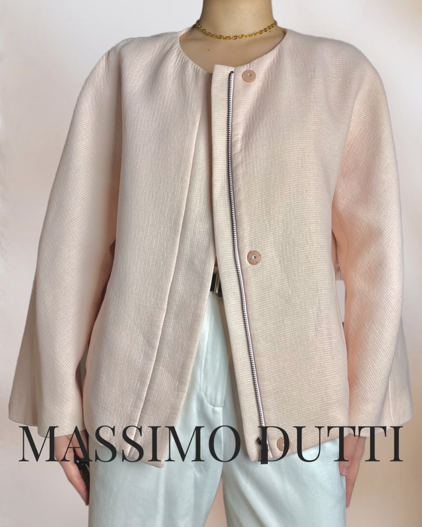(STEAL) EST PRICE 22K MASSIMO DUTTI pastel jacket old money, Women's ...