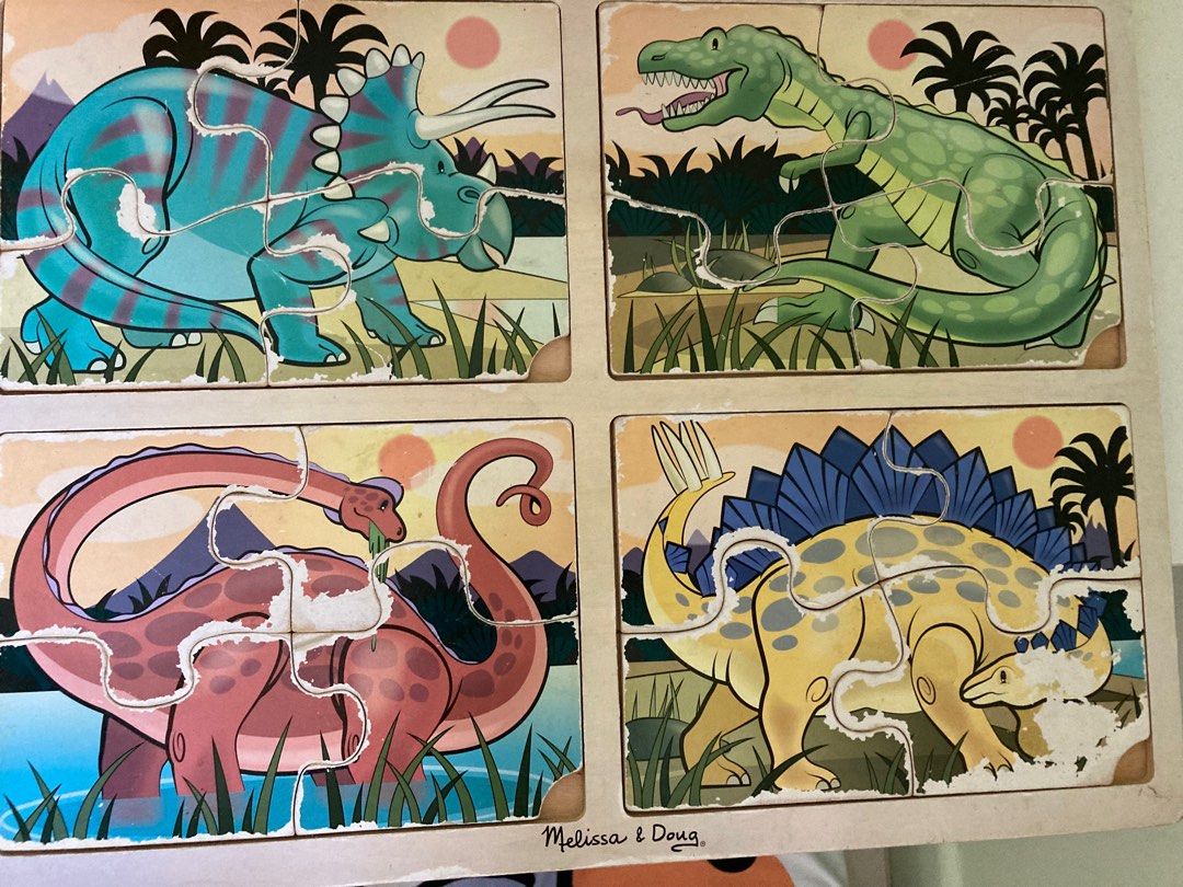 Melissa And Doug Dinosaur Puzzle Hobbies And Toys Toys And Games On Carousell